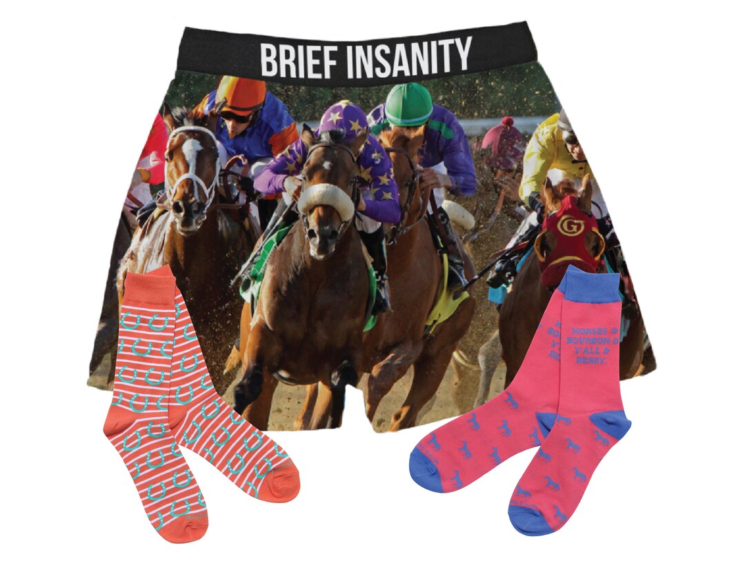 Derby Horse Racing Sock and Underwear Gift Set - Derby Gift - Gifts for ...