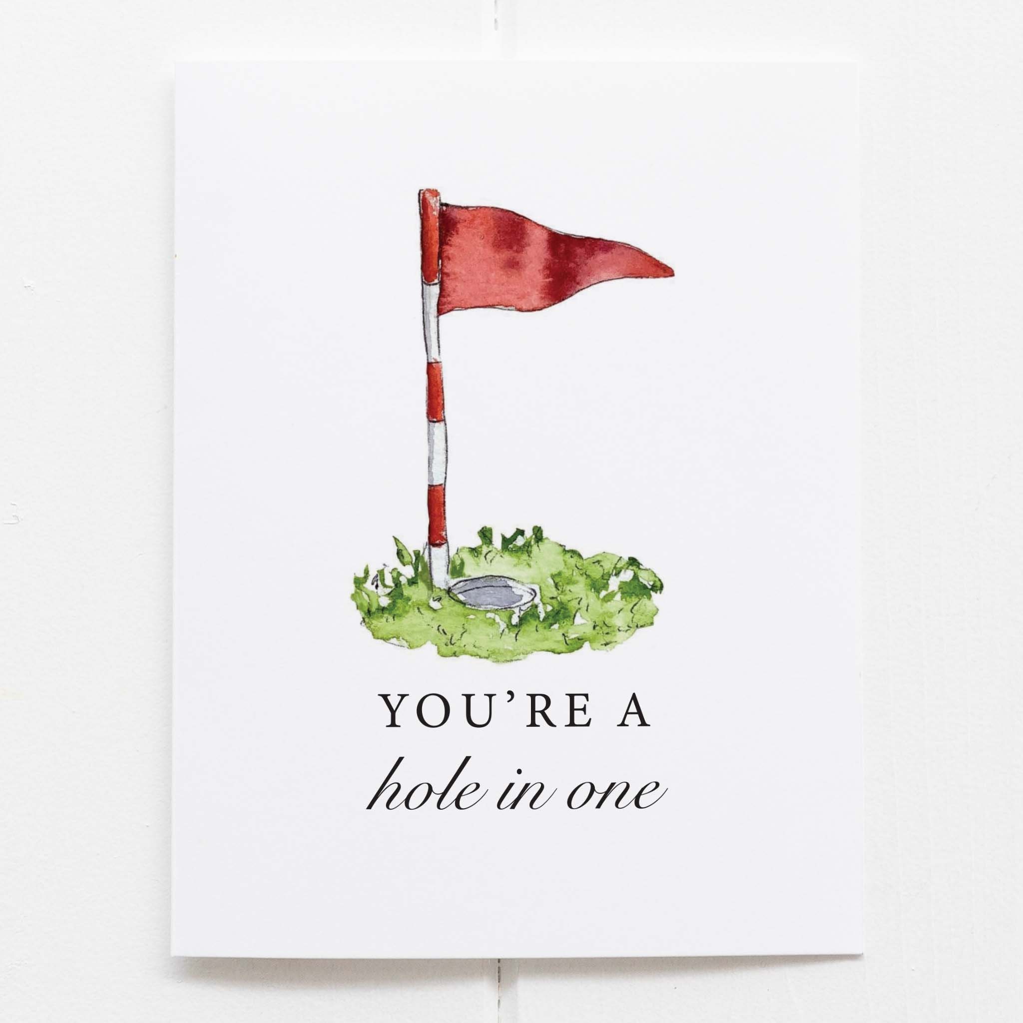 Golf Greeting Card You're A Hole in One - Husband Greeting Card ...