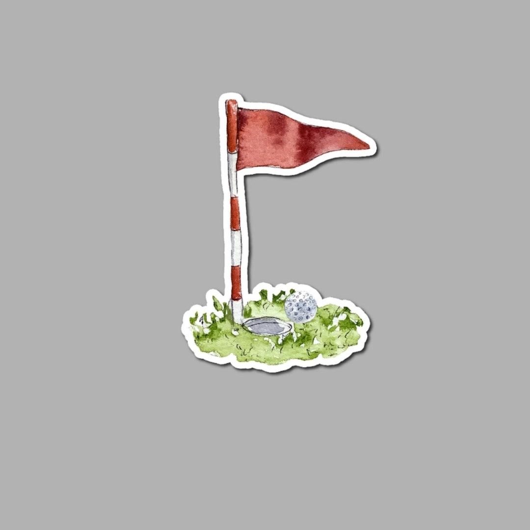 Golf Hole in One Sticker - Golfing Stickers - Golfballs - Funny ...