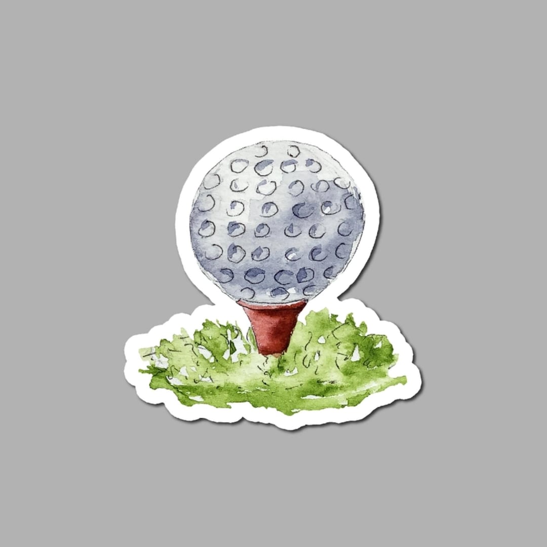 Golf Ball Golfing Sticker Gift Stickers Golf Ball Funny - Etsy