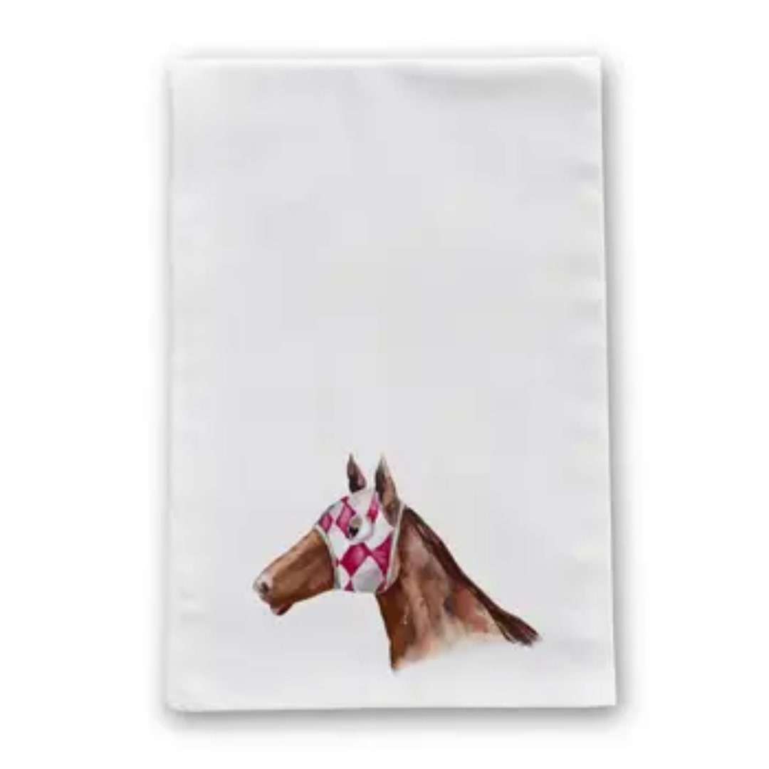 Derby Horse Blinder Tea Towel Derby Horse Racing Gift Ideas Derby Gift ...
