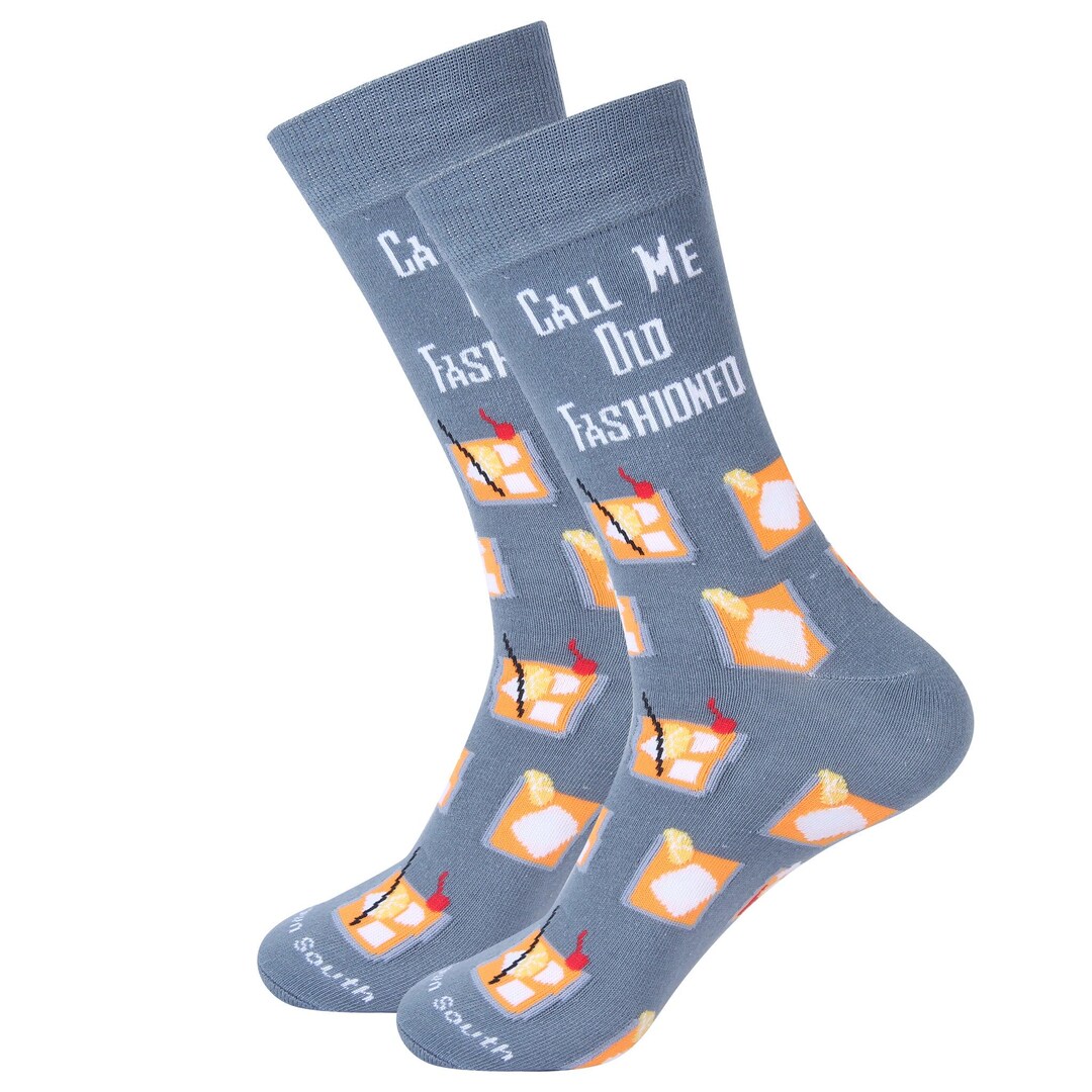 Whiskey Socks - Call Me Old Fashioned Socks - Whiskey Party Accessories ...