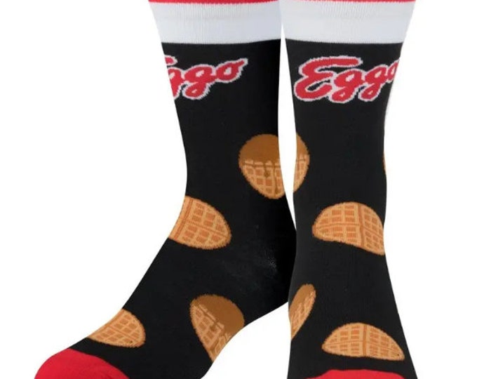 Eggo Waffles | Waffle Socks | Funny Socks | Breakfast | Fun Socks ...