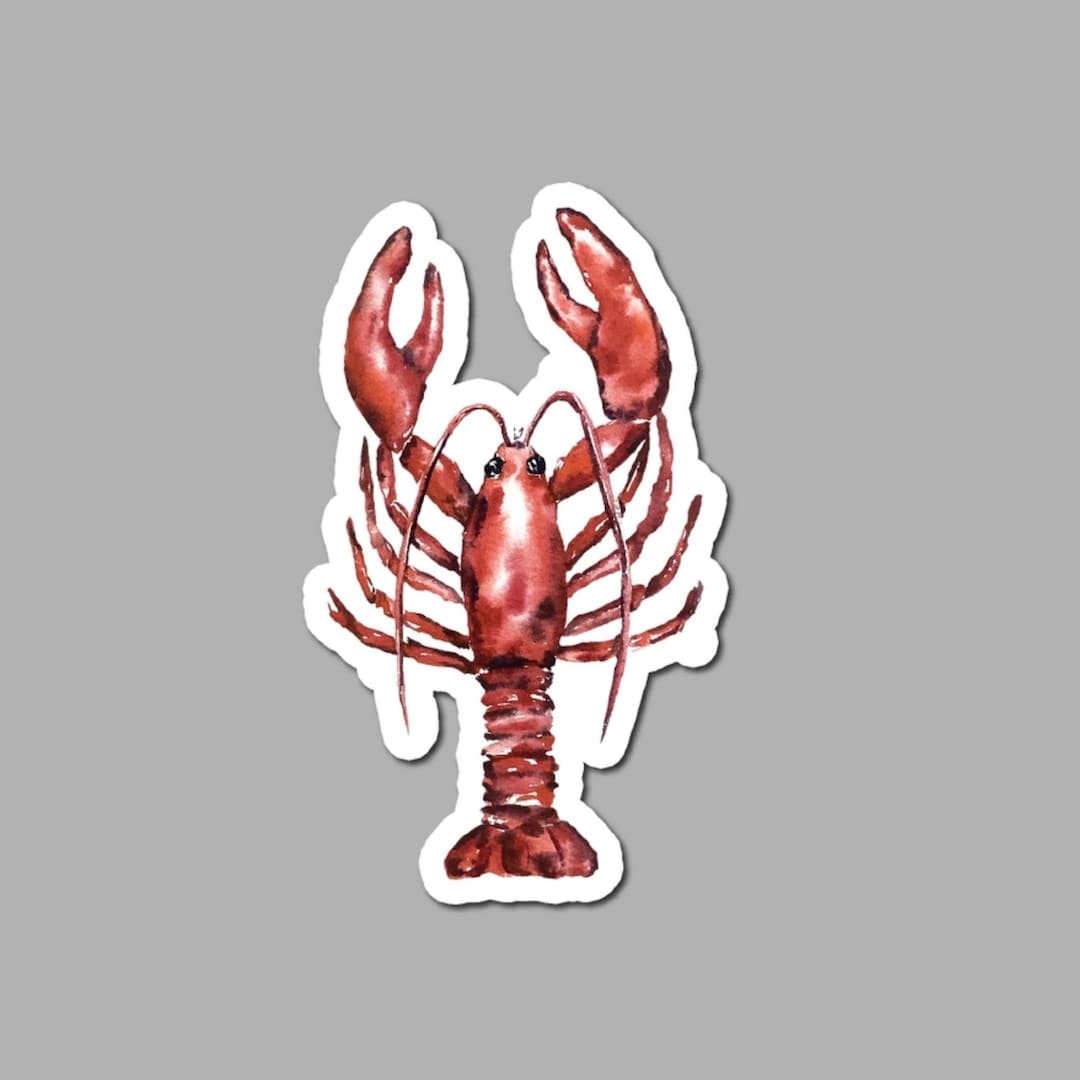Lobster Sticker - Welcome Stickers - Greeting Stickers - Sea Lovers ...