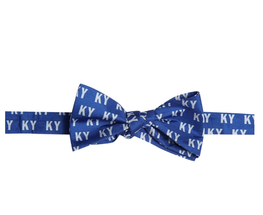 KY Pattern Bow Tie Blue - Kentucky Ties - Groomsman Gifts - Gift Ideas ...