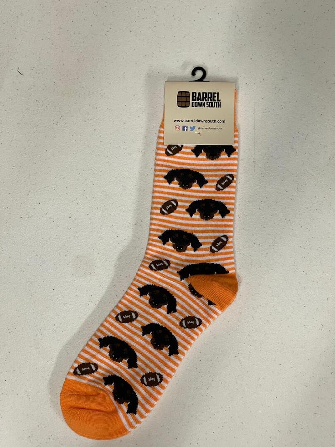 Tennessee Socks -bluetick Dog and Football Sock Knoxville - Tennessee ...
