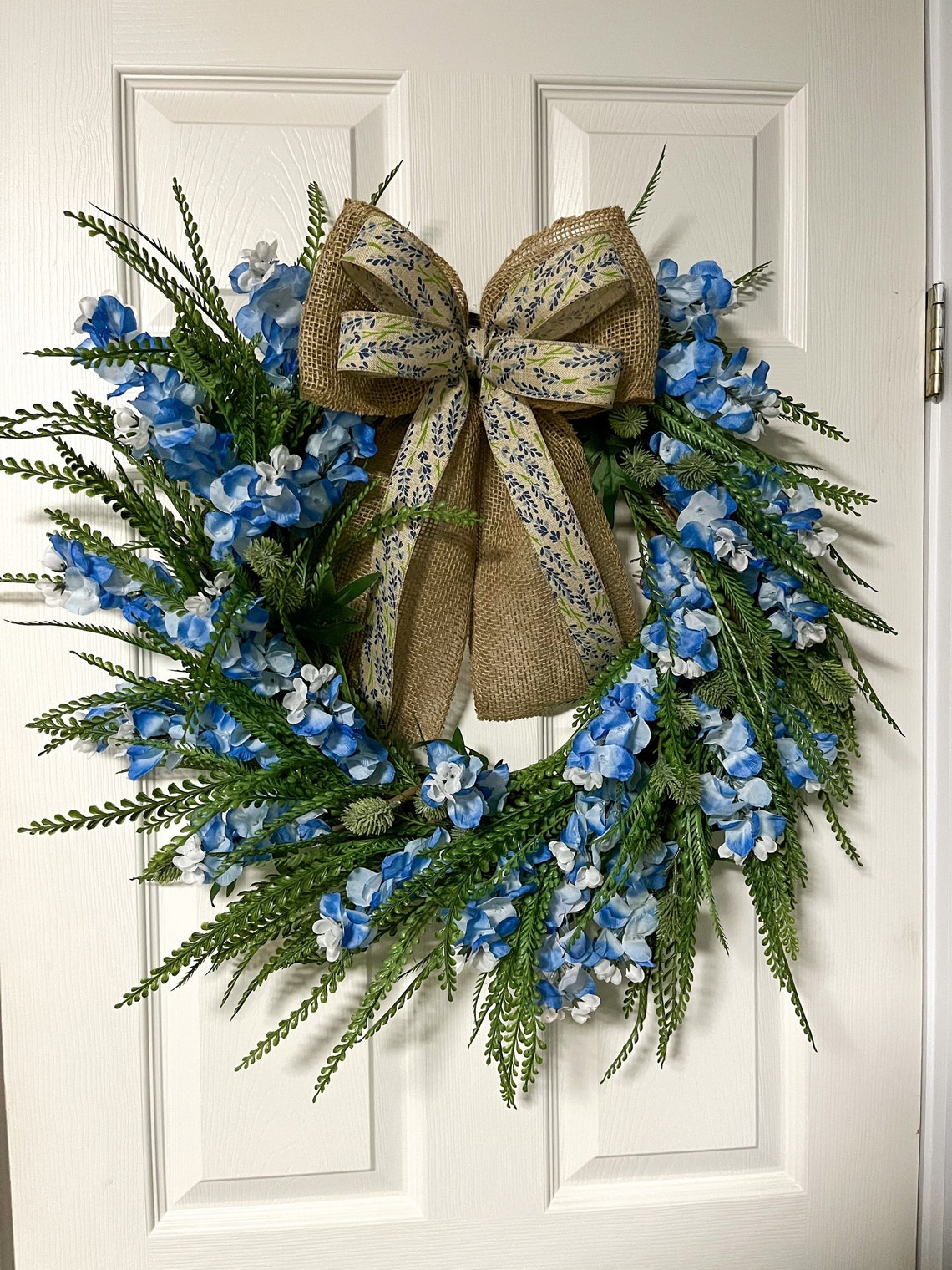 Texas Bluebonnet Wreath, Texas Wreath, Summer Wreath, Farmhouse Wreath ...