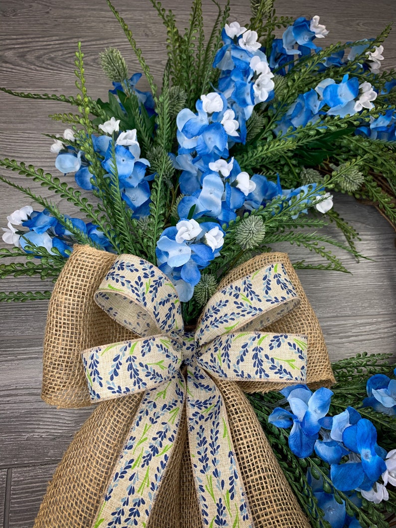 Texas Bluebonnet Wreath, Texas Wreath, Summer Wreath, Farmhouse Wreath ...