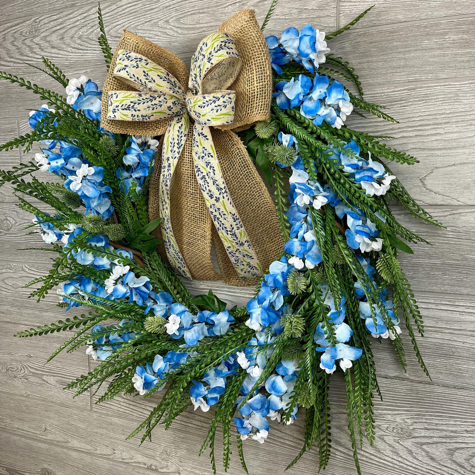 Texas Bluebonnet Wreath, Texas Wreath, Summer Wreath, Farmhouse Wreath ...
