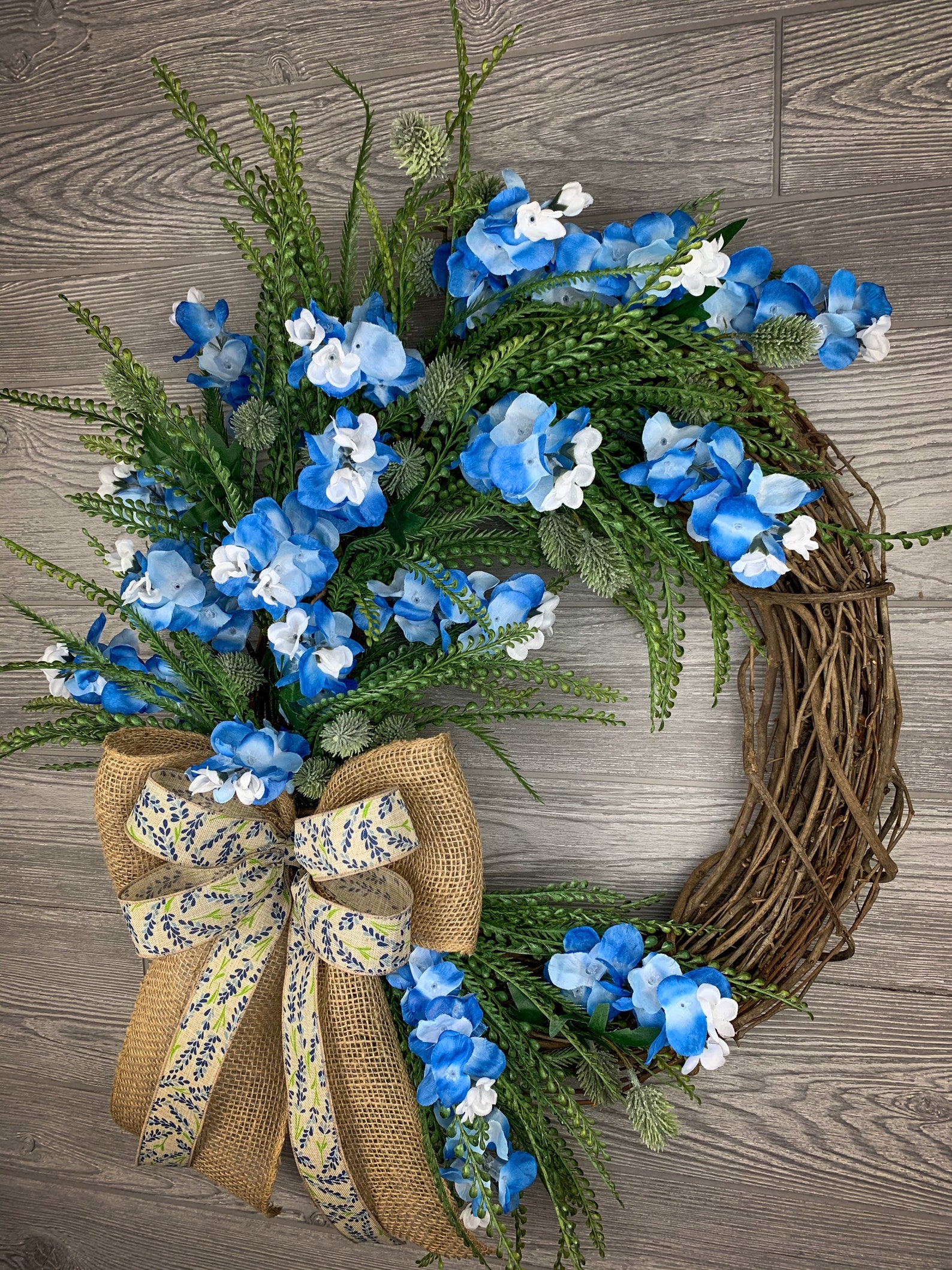 Texas Bluebonnet Wreath Texas Wreath Summer Wreath - Etsy