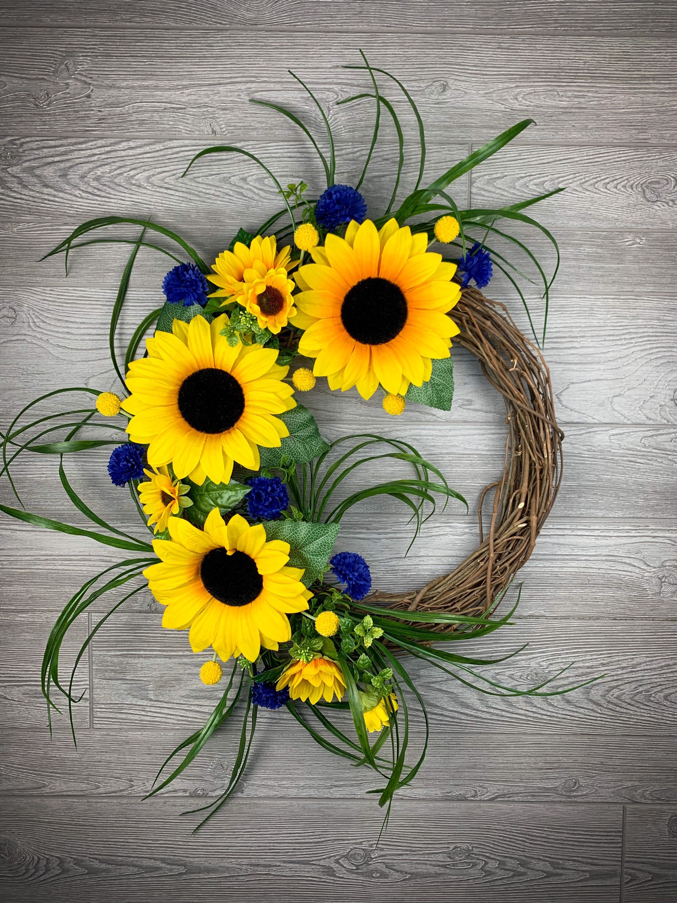 BEST SELLING Sunflower Wreath Summer Wreath Farmhouse - Etsy