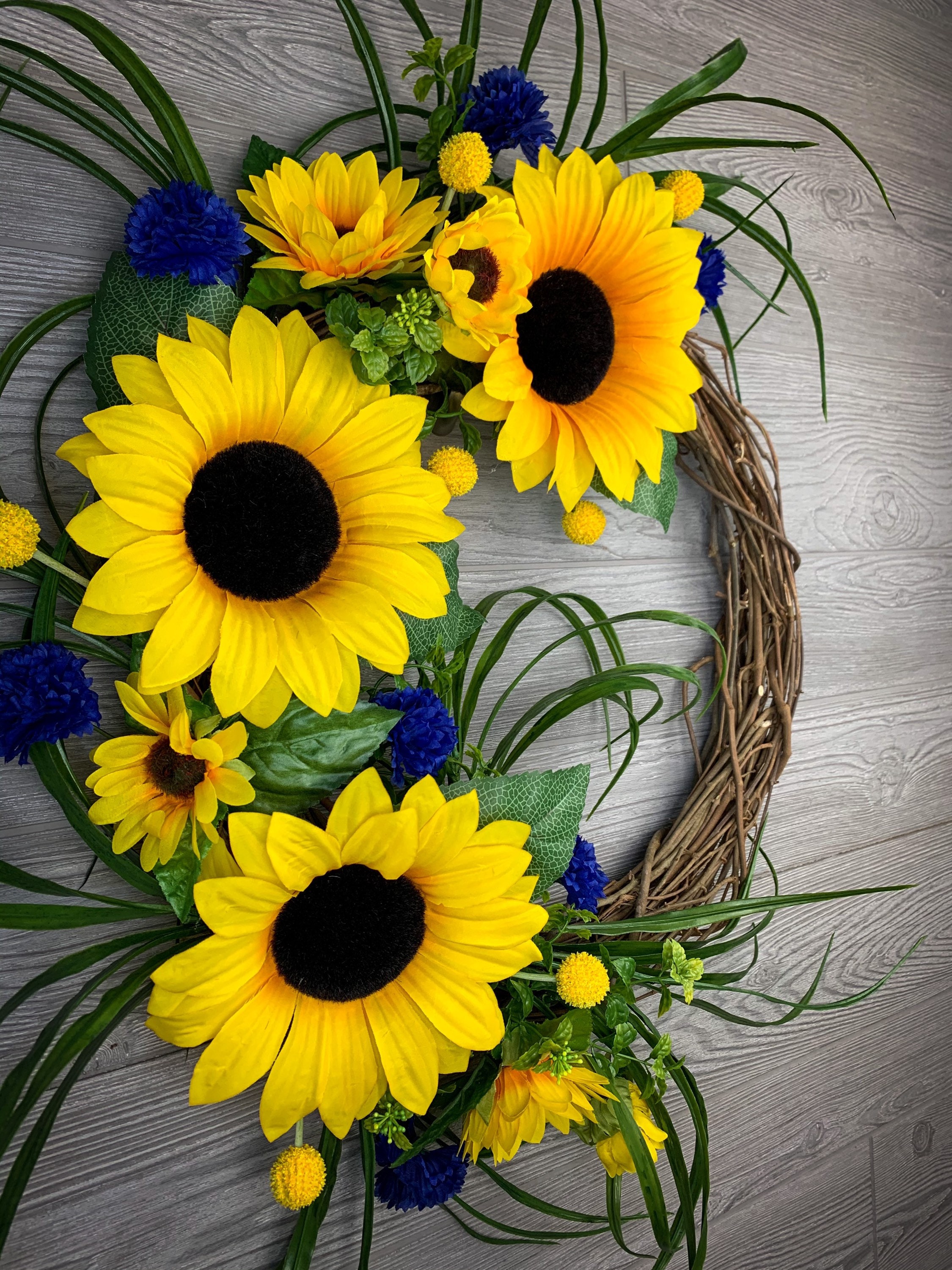 BEST SELLING Sunflower Wreath Summer Wreath Farmhouse - Etsy