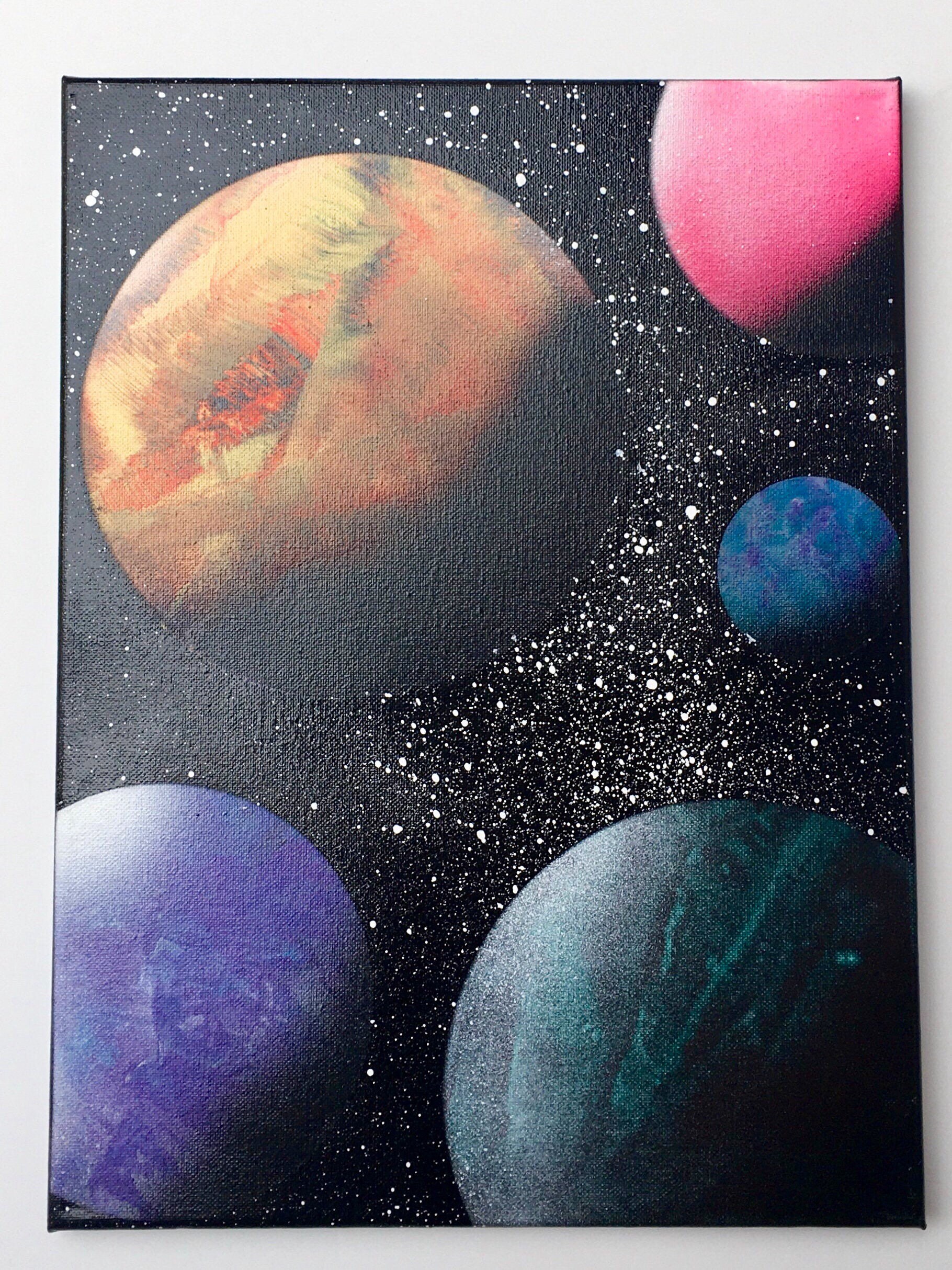 Spray Painting of Night Sky - Spray Painting Artwork - Spray Painting ...