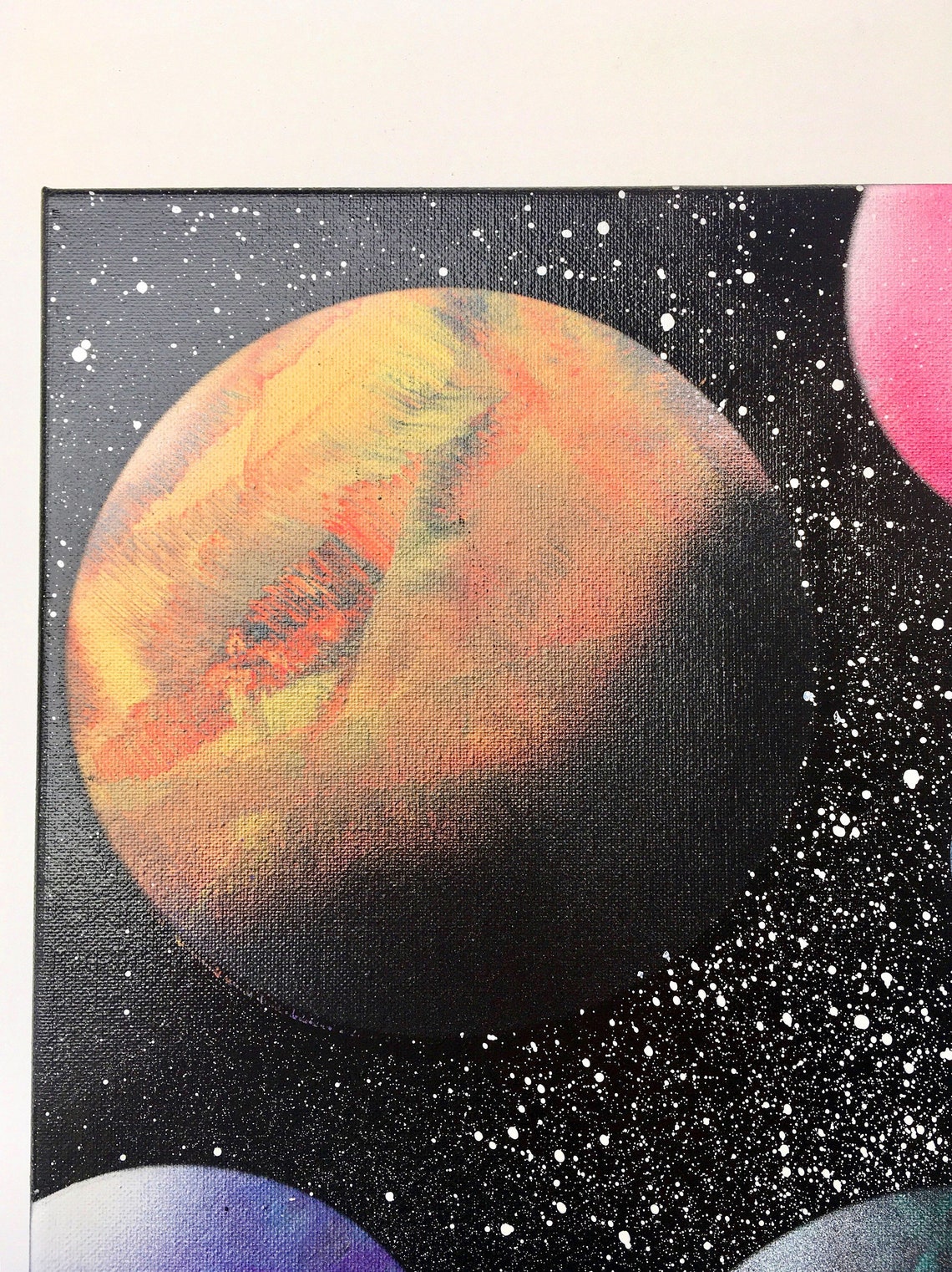 Spray Painting of Night Sky Spray Painting Artwork Spray - Etsy