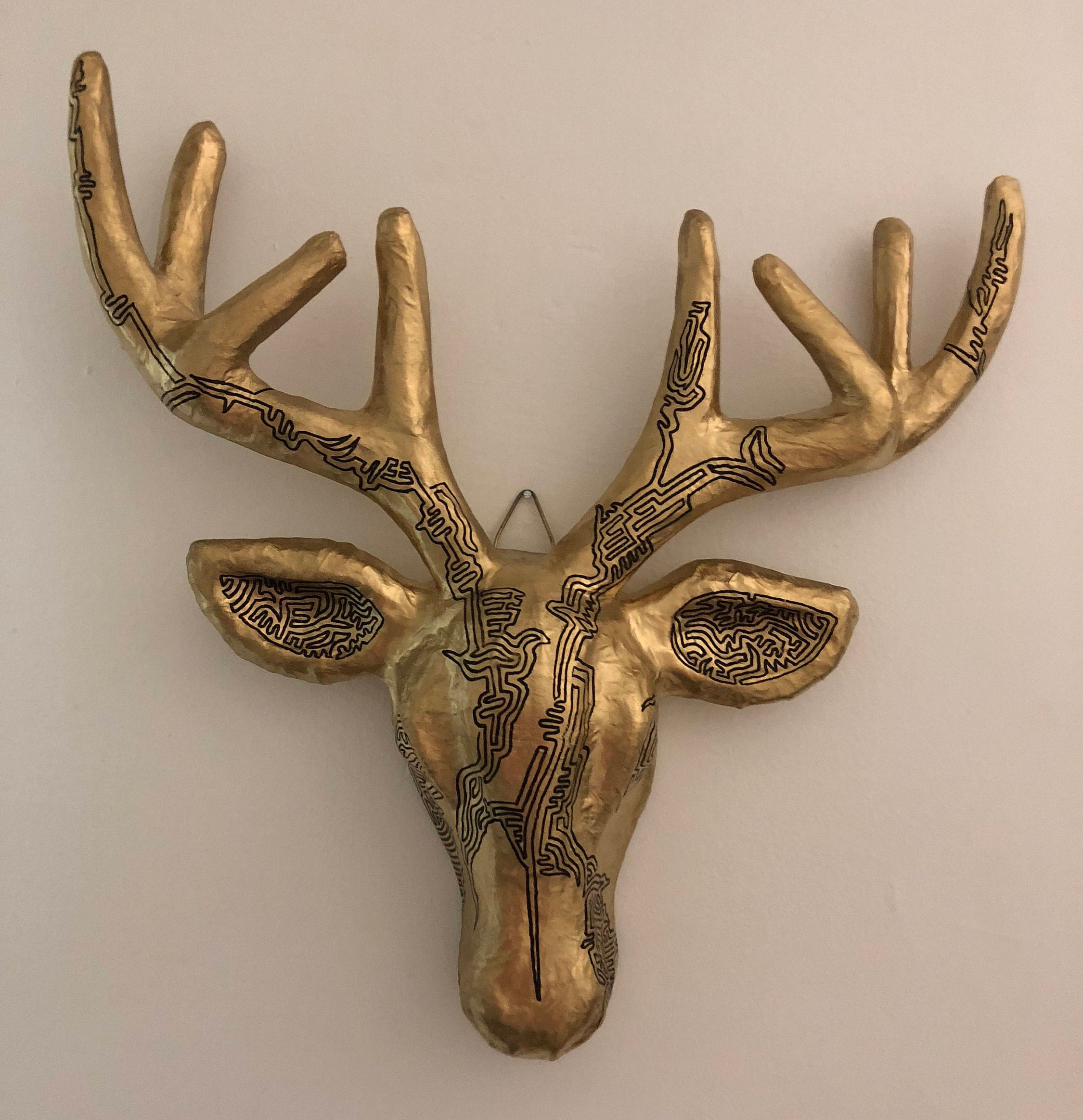 Metallic Deer Head - Etsy