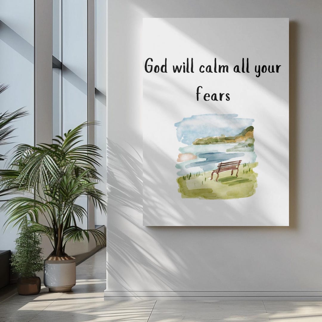 Faith Over Fear Quote Art Jesus Quote Art Jesus Follower Art Faith Gift ...