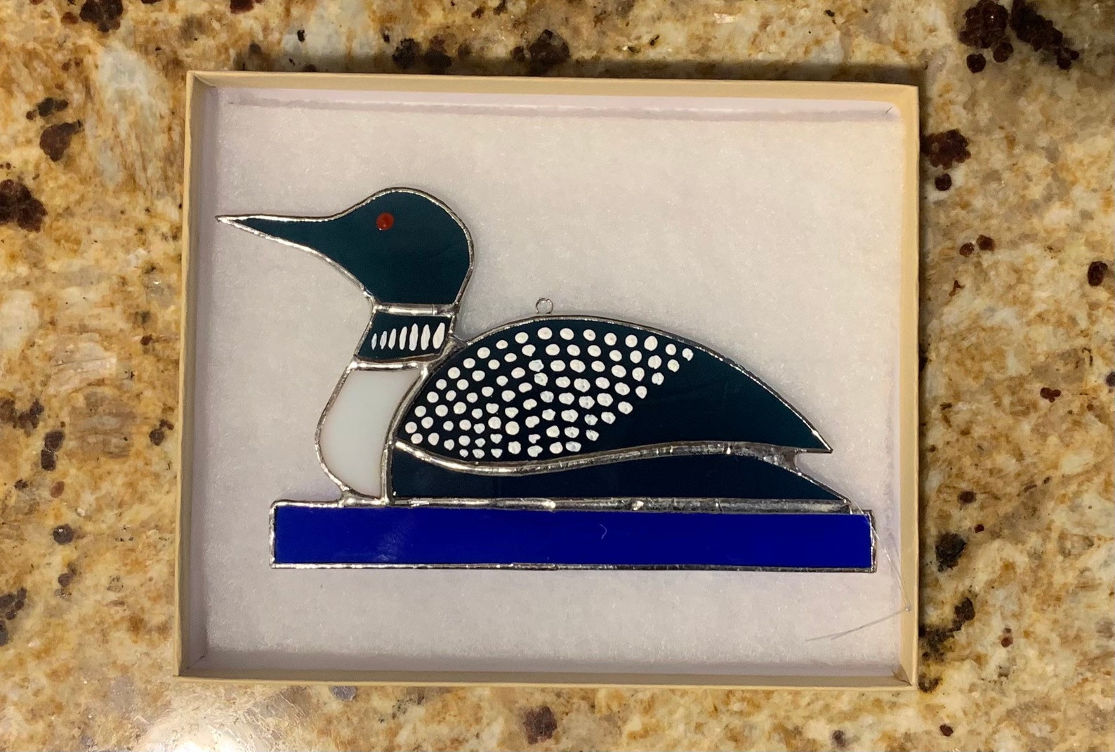 Stained Glass Loon Suncatcher Ornament - Etsy