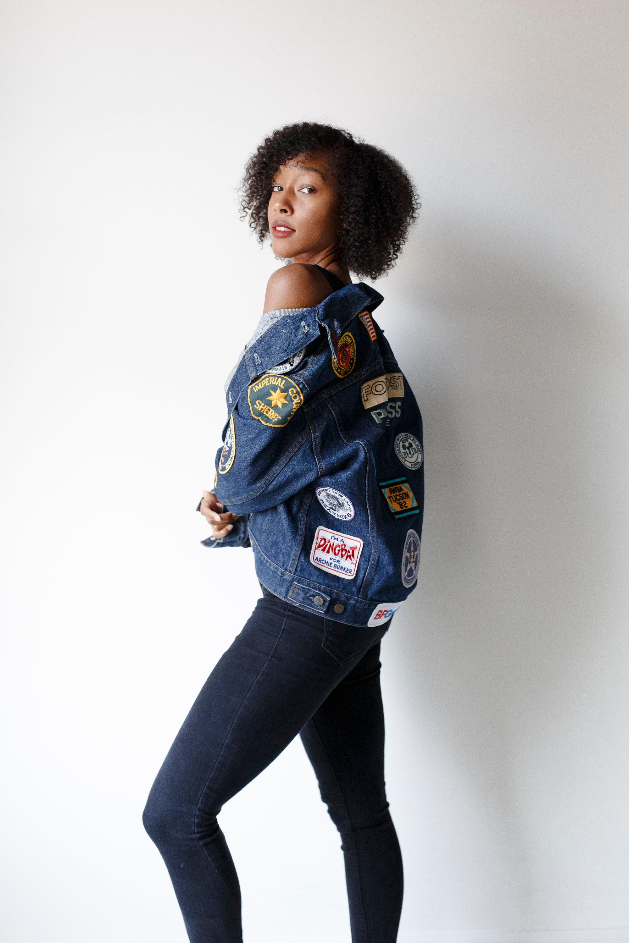 Pit Boss Jacket Denim Jean Jacket Patched Patches Vintage Levis - Etsy