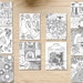 Halloween Coloring Pages Bundle, Printable Fall Coloring Book, Autumn ...