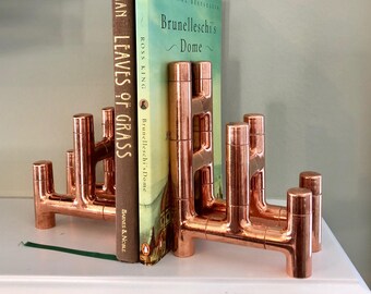 Copper Bookends - Etsy