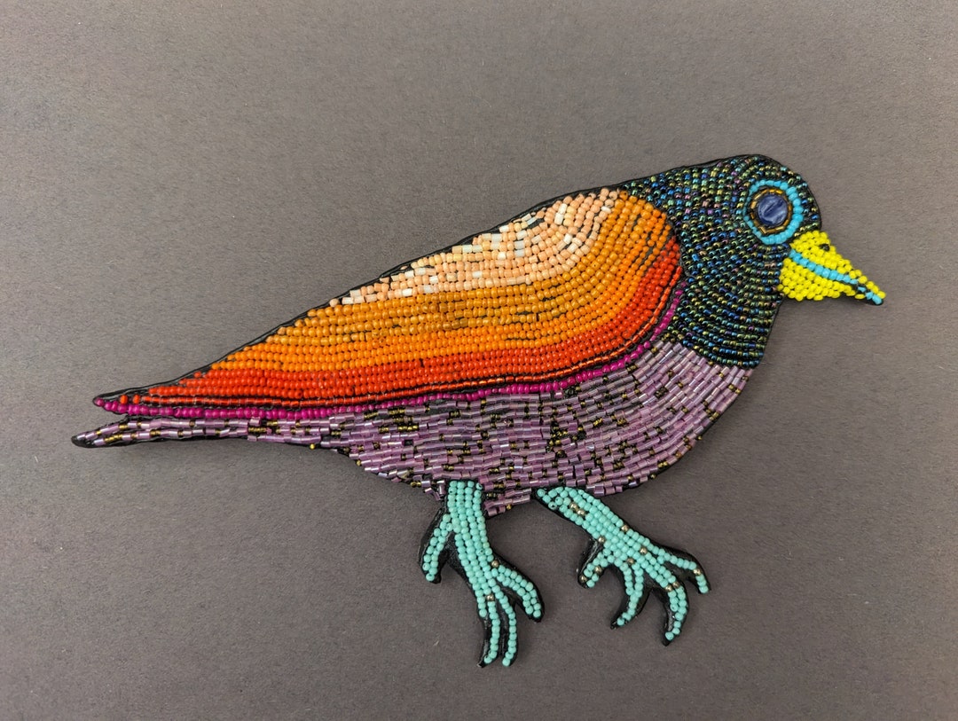 Fantastic Beaded Bird happy - Etsy
