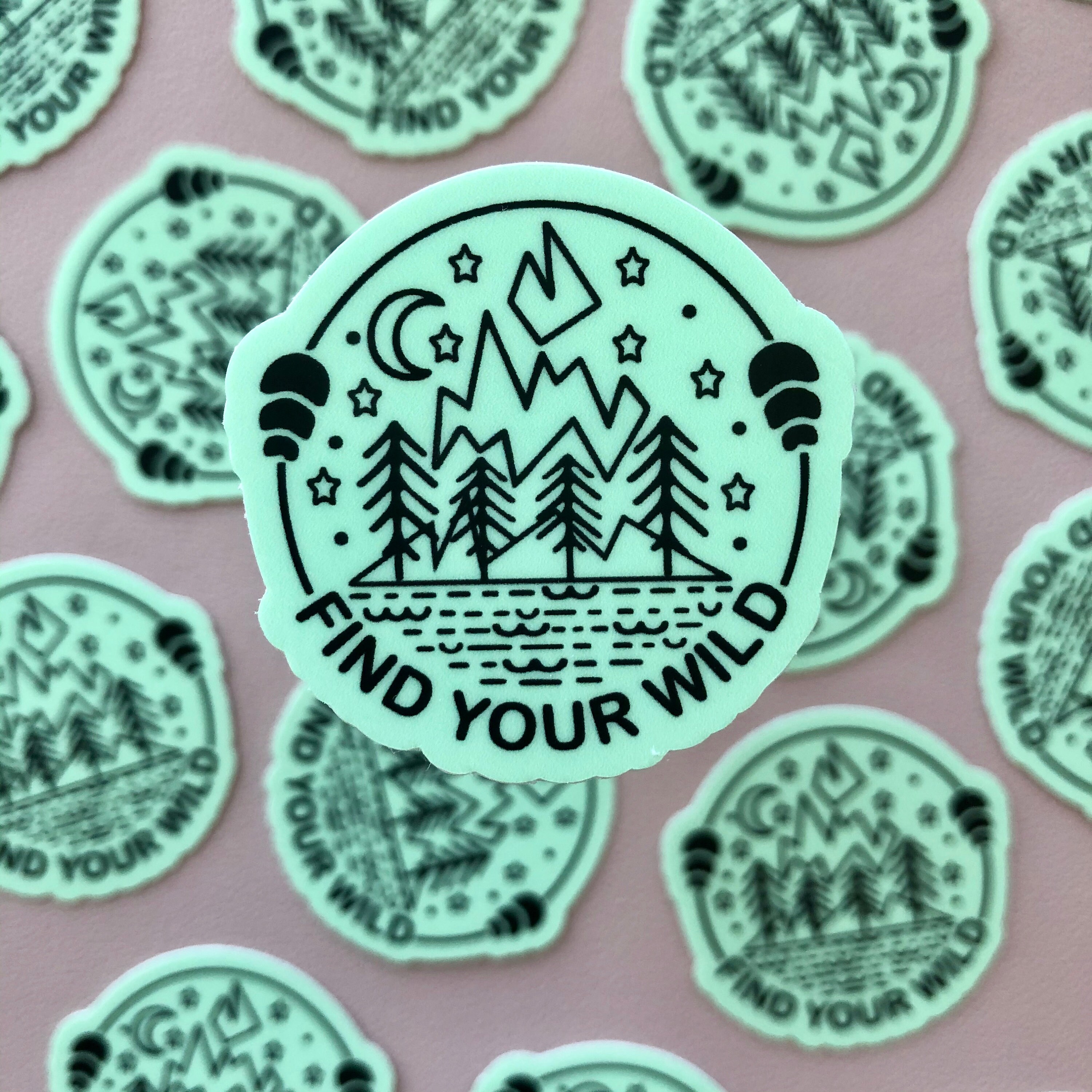 Find Your Wild Sticker Traveling sticker adventurer sticker | Etsy