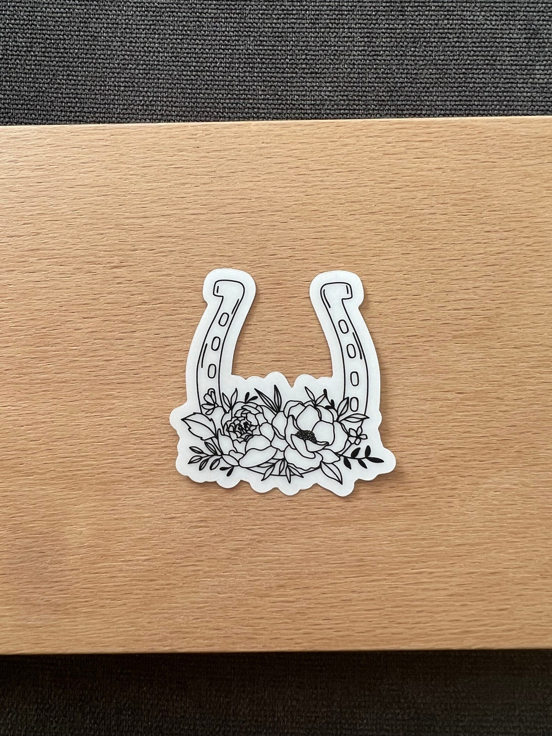 Floral Horseshoe Sticker Horse Girl Sticker Laptop Sticker - Etsy
