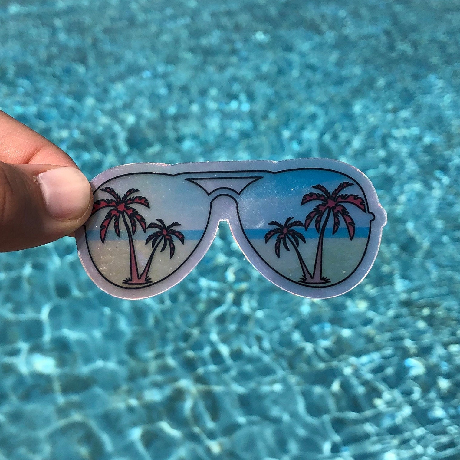 Holographic Sunglass Sticker Sunglasses sticker waterproof | Etsy