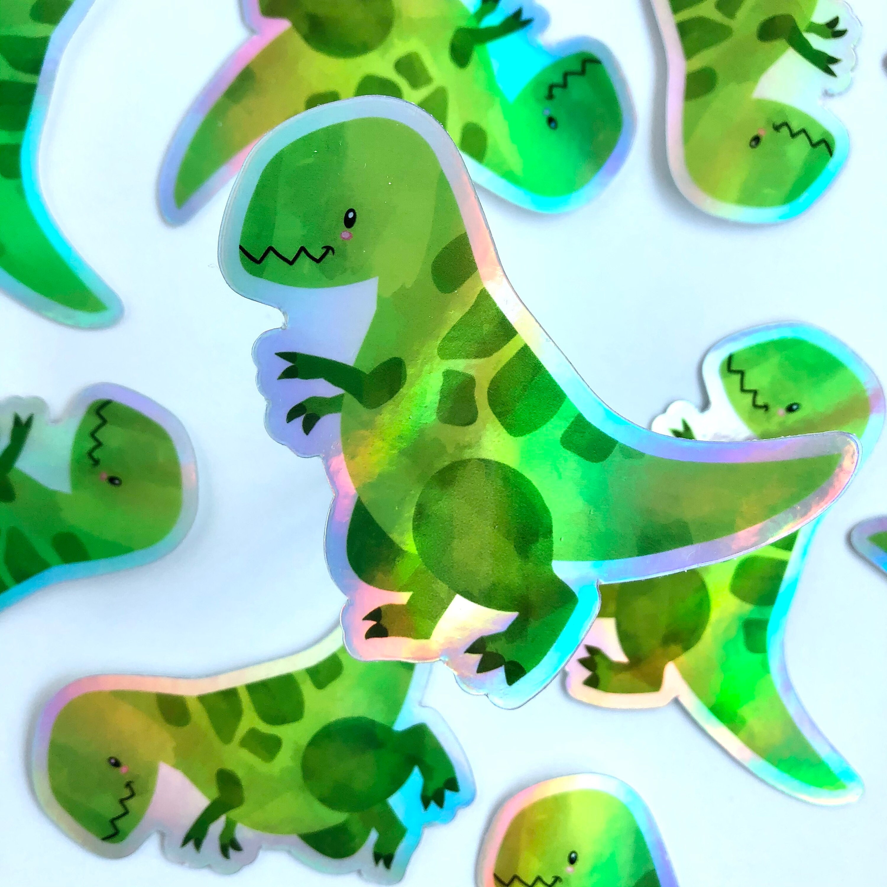 Holographic T-rex Sticker Tyrannosaurus Rex Sticker - Etsy