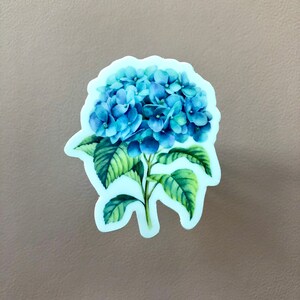 Blue Hydrangea Sticker Water Color Flower Laptop Sticker - Etsy