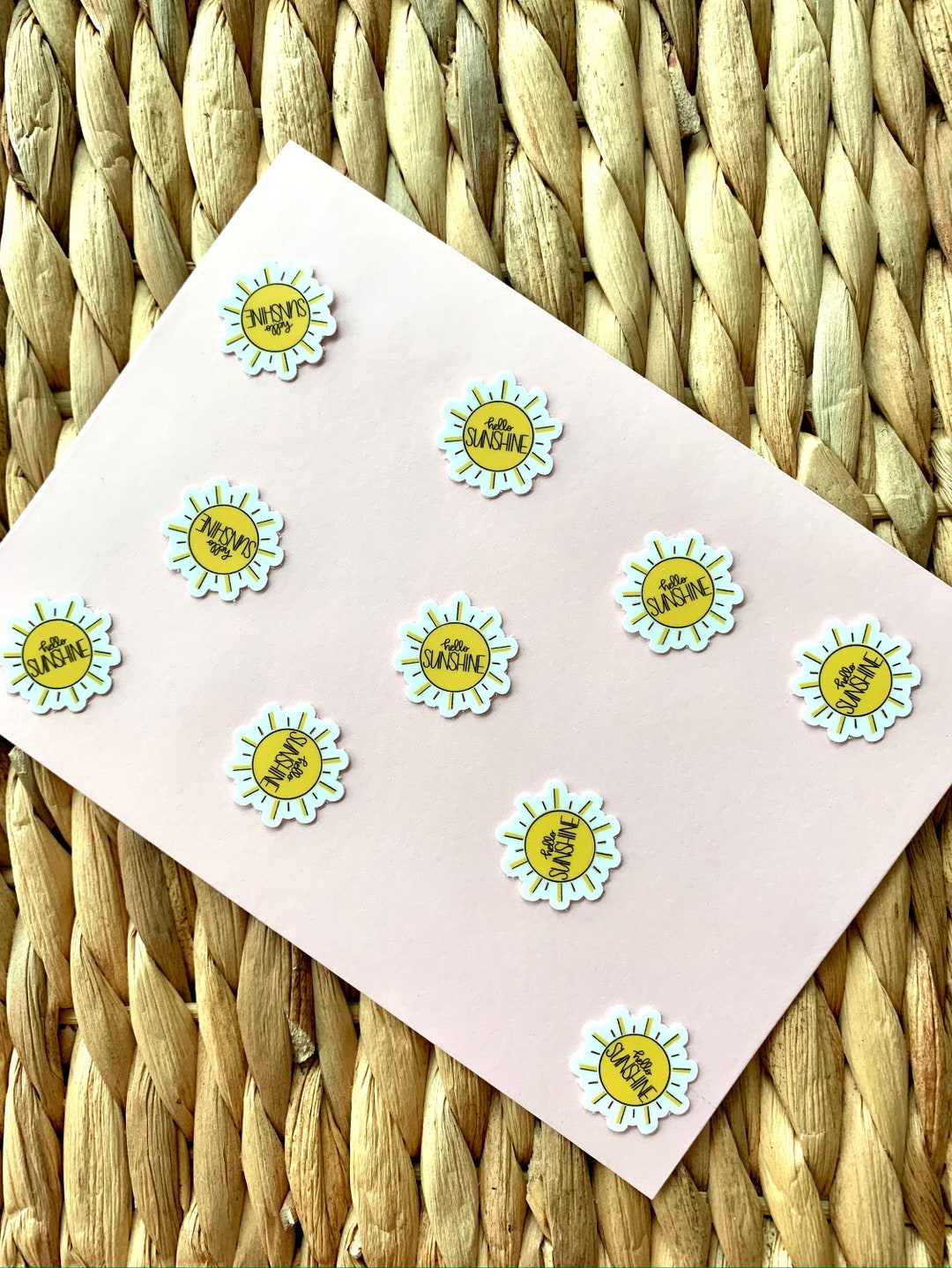 MINI Hello Sunshine Sticker, Sunshine Sticker, Happy Sticker, Laptop ...