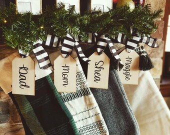 Christmas Stocking Tags | Etsy