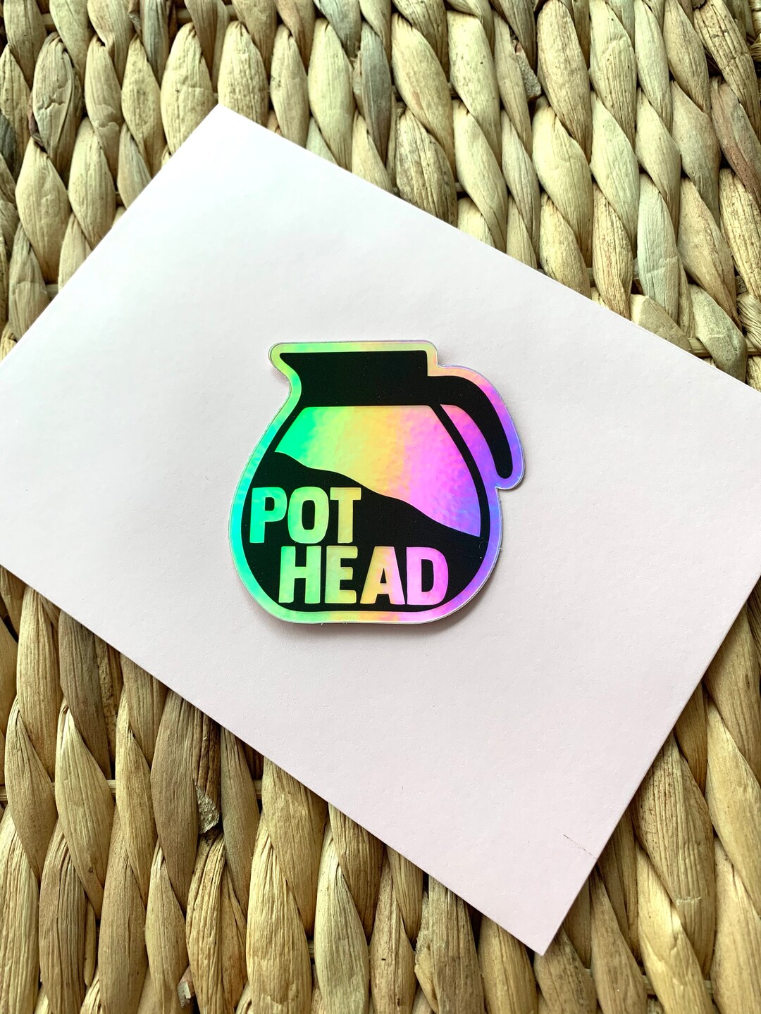 Pot Head Sticker Coffee Addict Gift Coffee Pot Head - Etsy