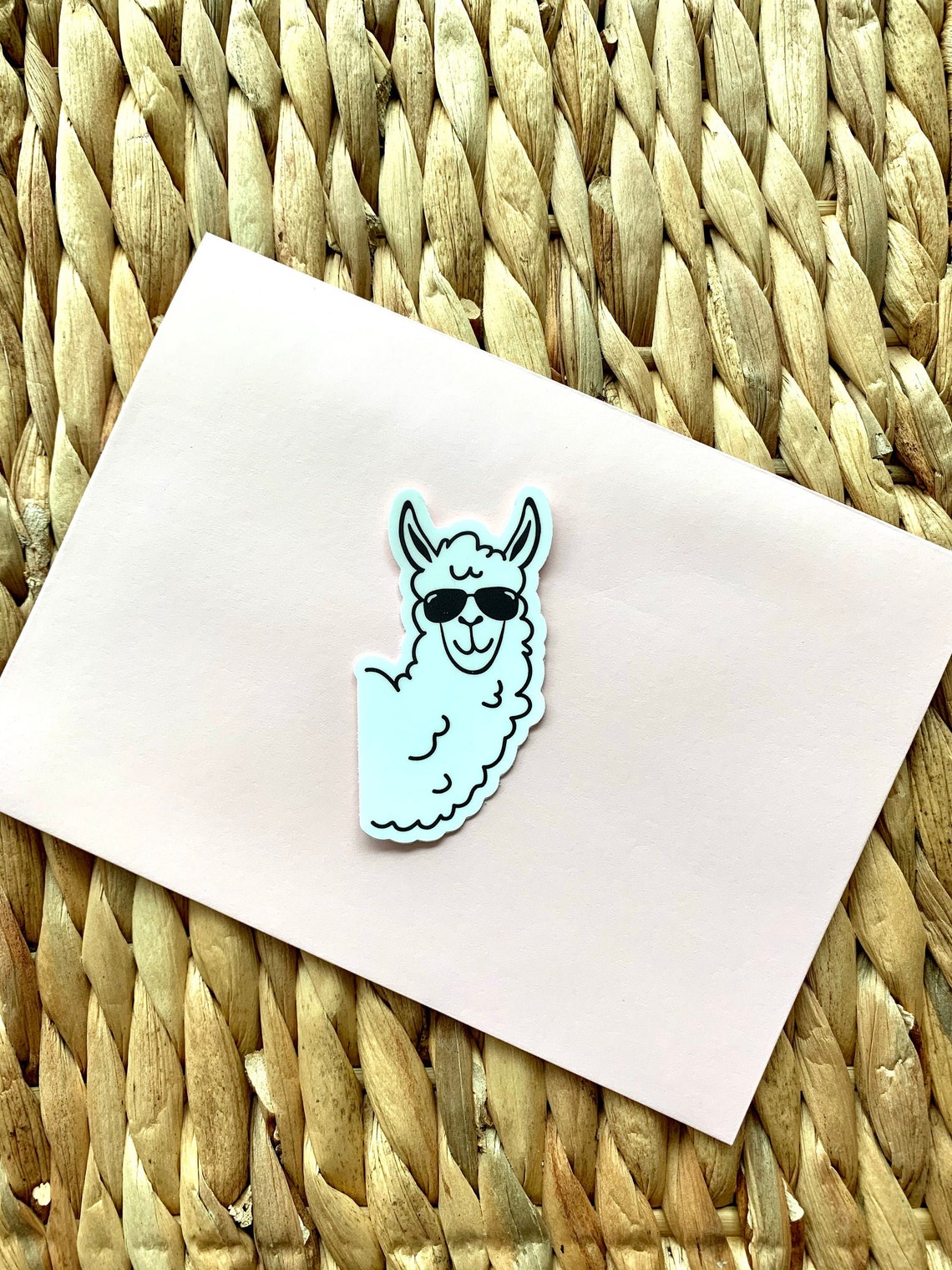 Sunglass Llama Sticker No Prob Llama Laptop Sticker Trendy | Etsy