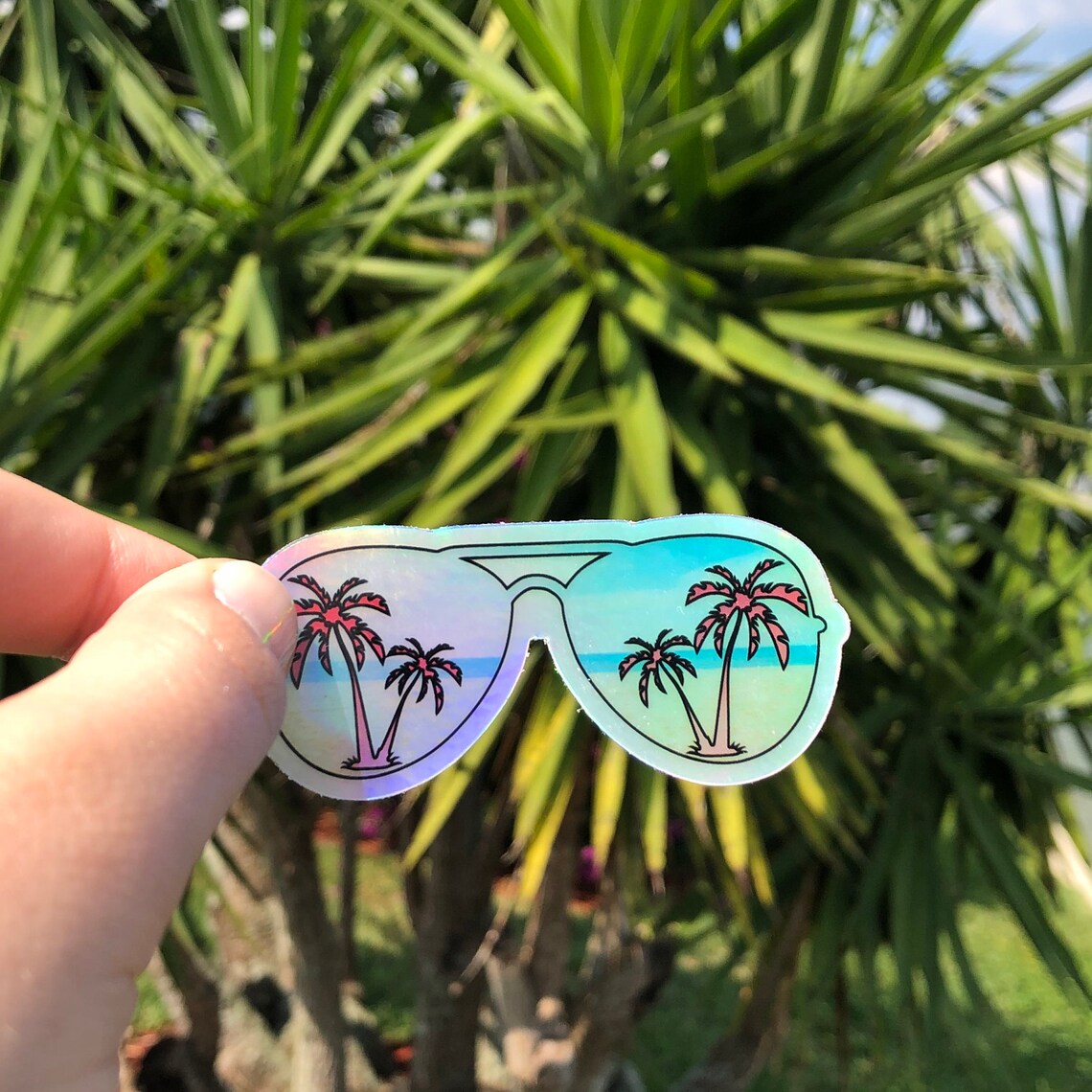 Holographic Sunglass Sticker Sunglasses sticker waterproof | Etsy