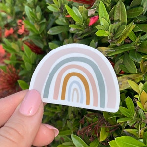 Pastel Rainbow Sticker, Waterproof Sticker, Rainbow Stickers, Trendy ...