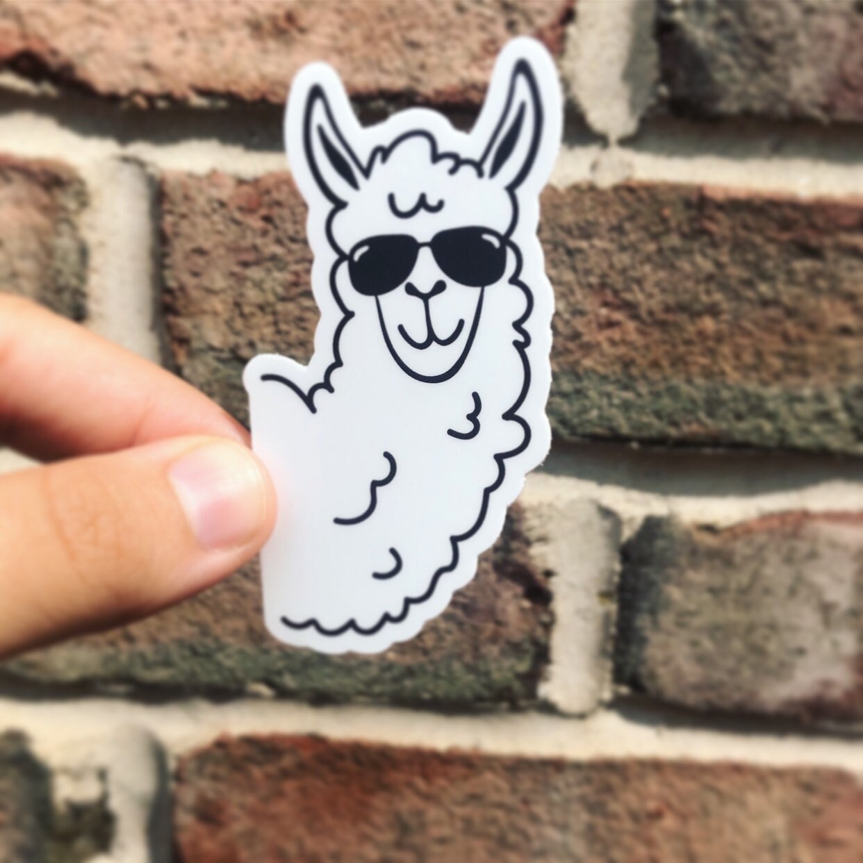 Sunglass Llama Sticker No Prob Llama Laptop Sticker Trendy | Etsy