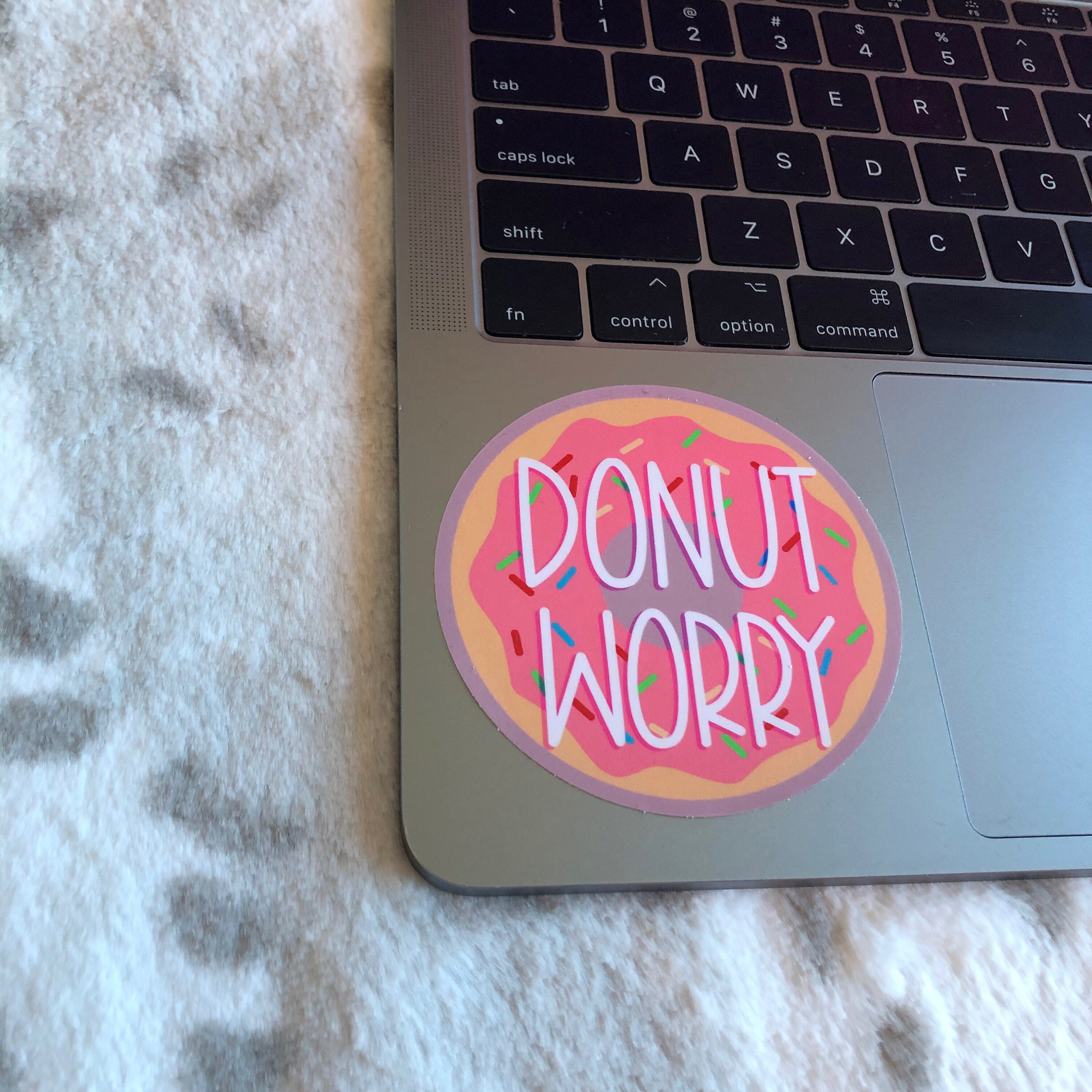Donut Worry Sticker Don't Worry Be Happy Donut Pun Gift | Etsy
