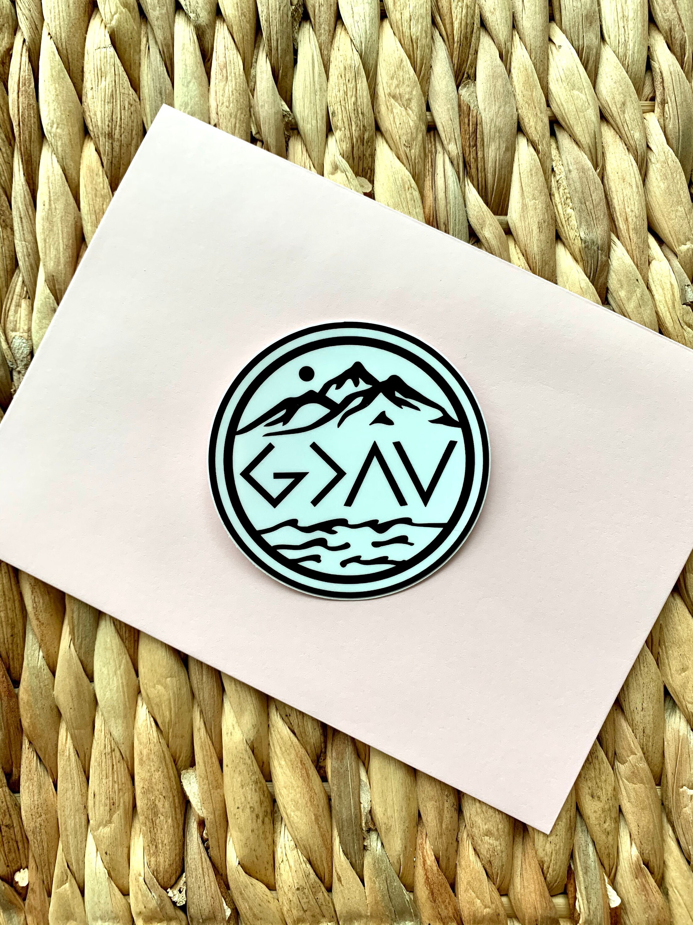 God is Greater Than My Highs and My Lows Sticker God is | Etsy