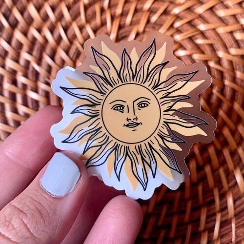 Sun Sticker - Etsy