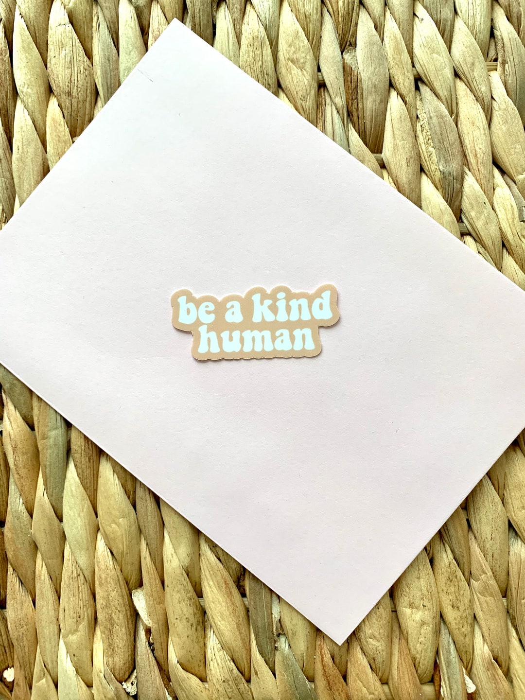 Be a good human pink Sticker, Wasserfester Aufkleber, Wasserfester ...