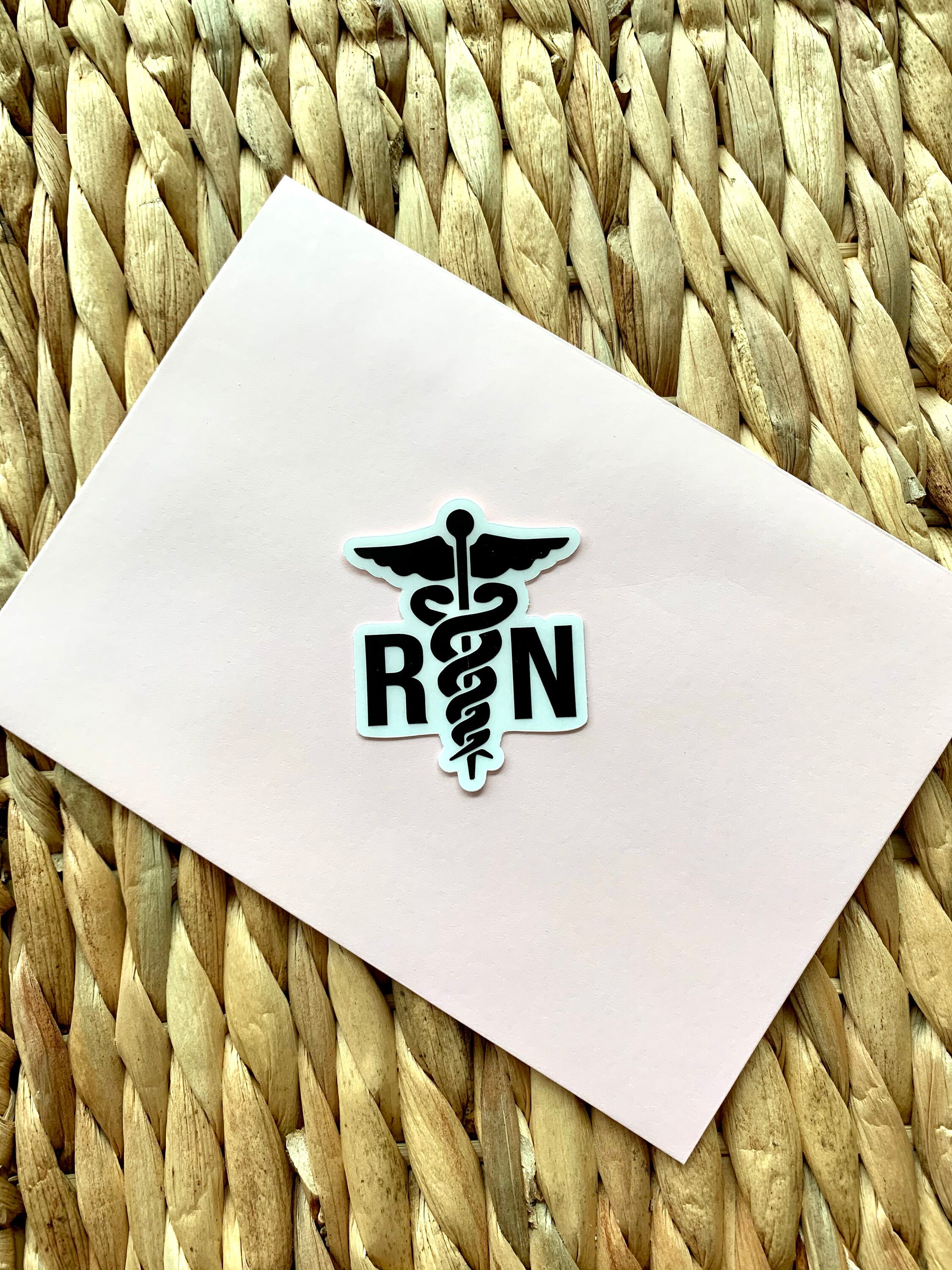 RN Caduceus Sticker Nurse Appreciation Nurse Water Proof - Etsy