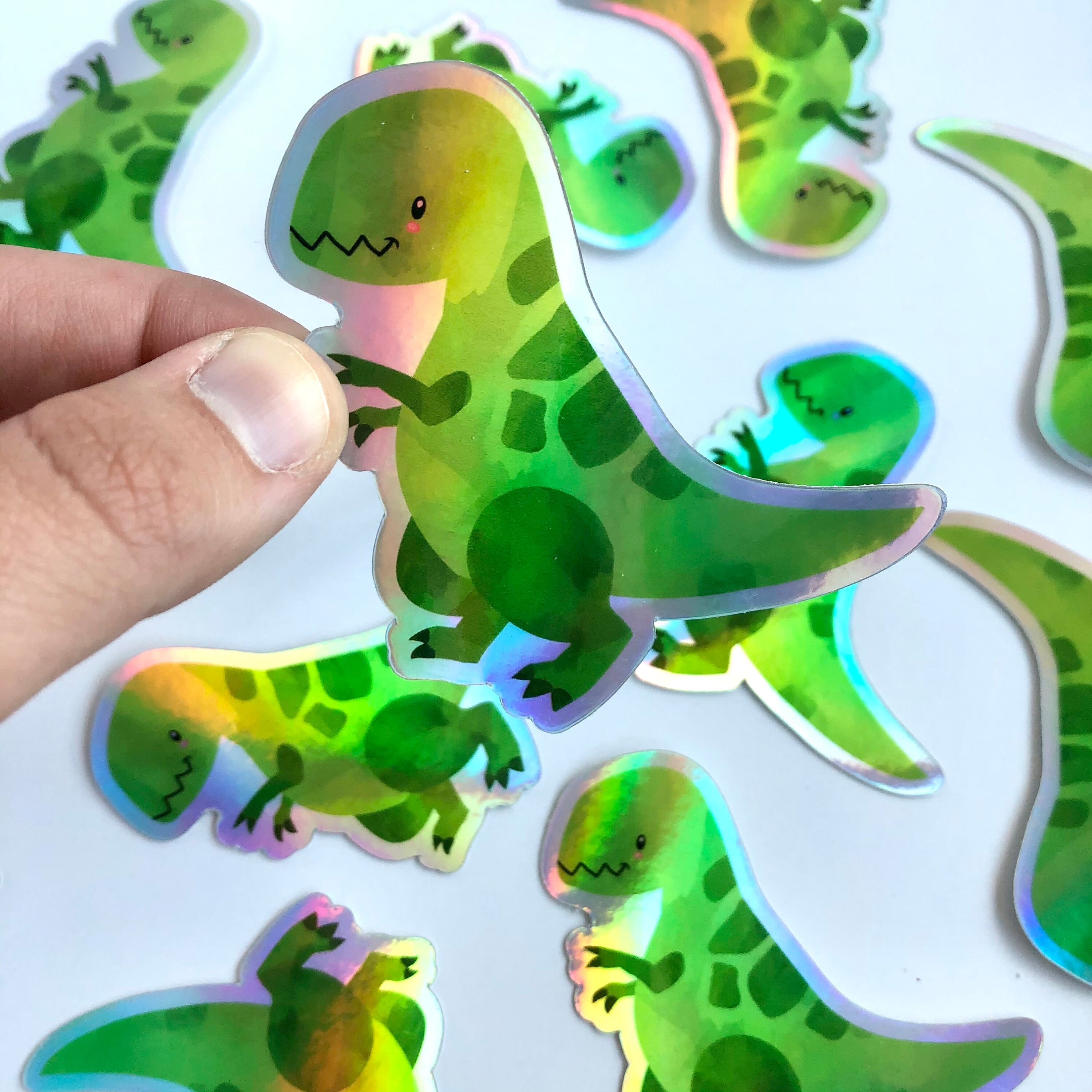 Holographic T-rex Sticker Tyrannosaurus Rex Sticker - Etsy