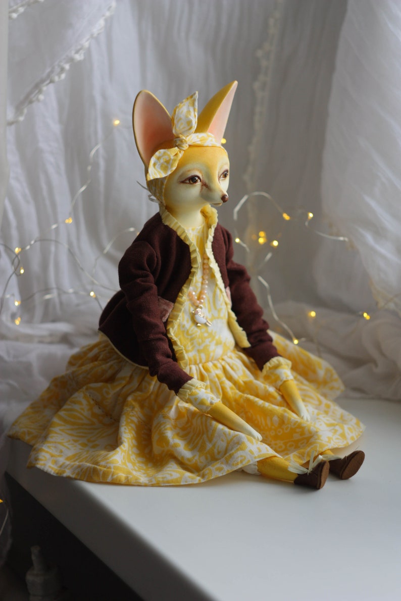 Fennec Fox Art Doll Fox Animal Doll Fantasy Creature - Etsy