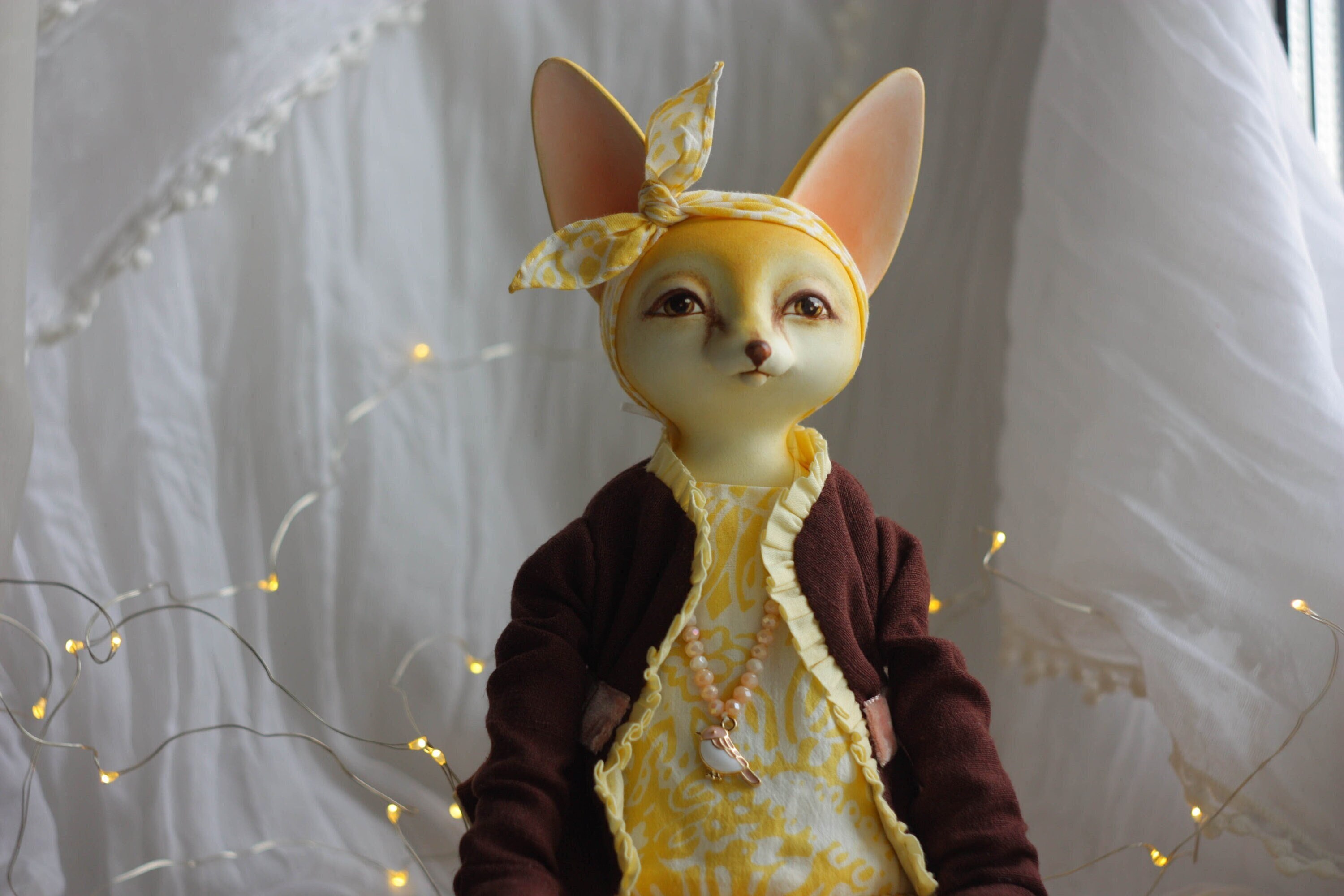 Fennec Fox Art Doll Fox Animal Doll Fantasy Creature - Etsy