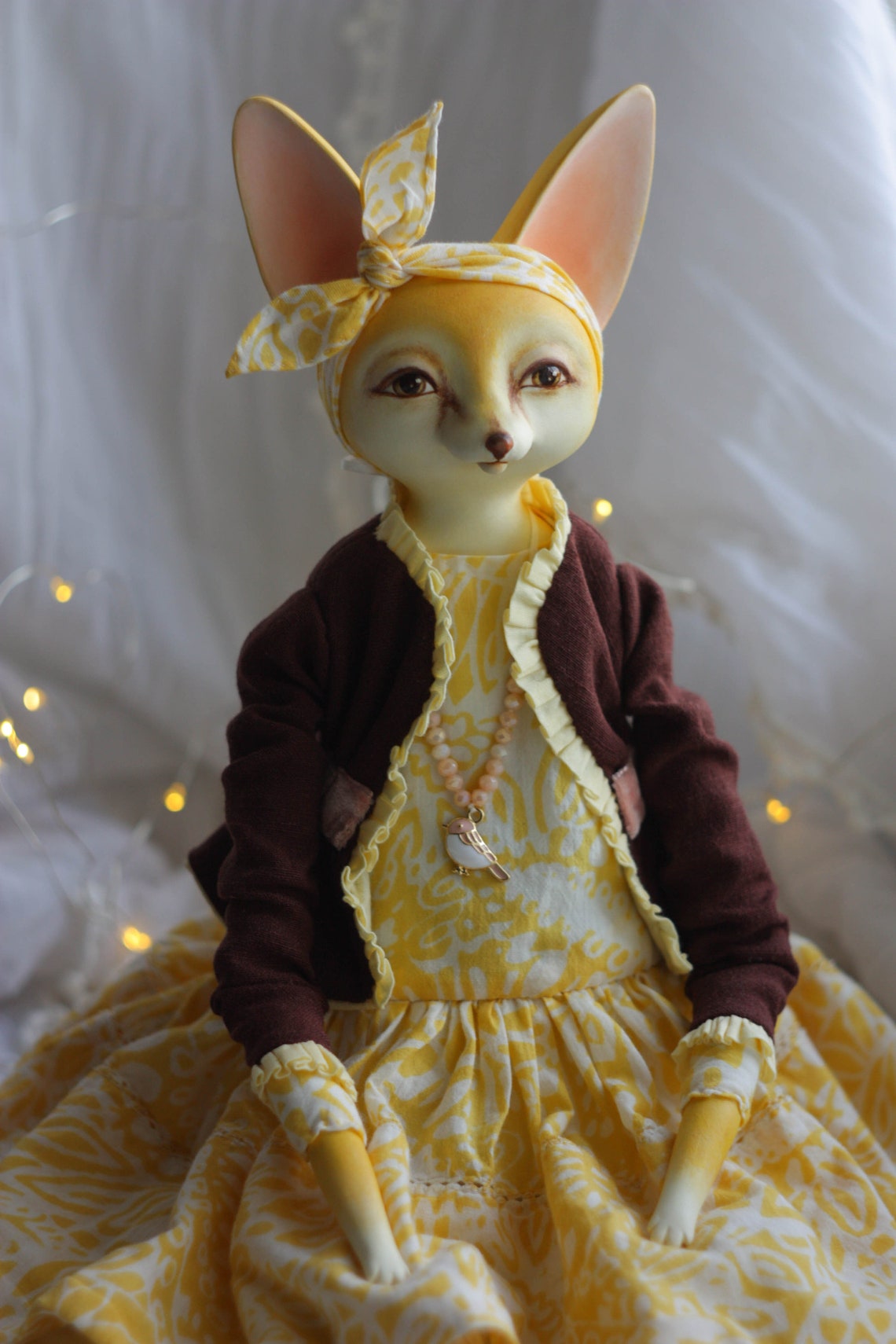 Fennec Fox Art Doll Fox Animal Doll Fantasy Creature - Etsy
