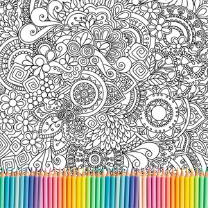 Mandala Colouring Challenge 2, Size A1, A2 and A3 , Large Adult ...