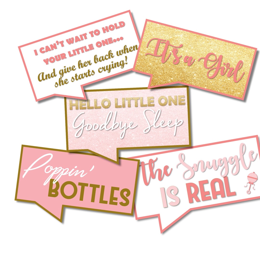 DIGITAL File**girl Baby Shower Photo Booth Props - Photo Booth Props ...
