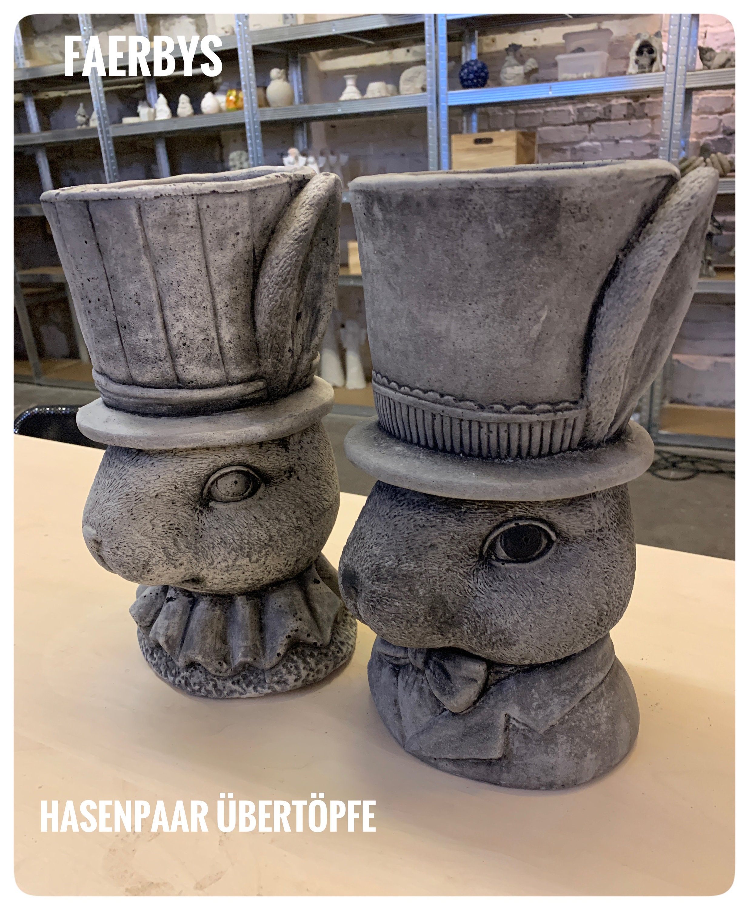 Rabbit Planters Kl alice in Wonderland Concret - Etsy
