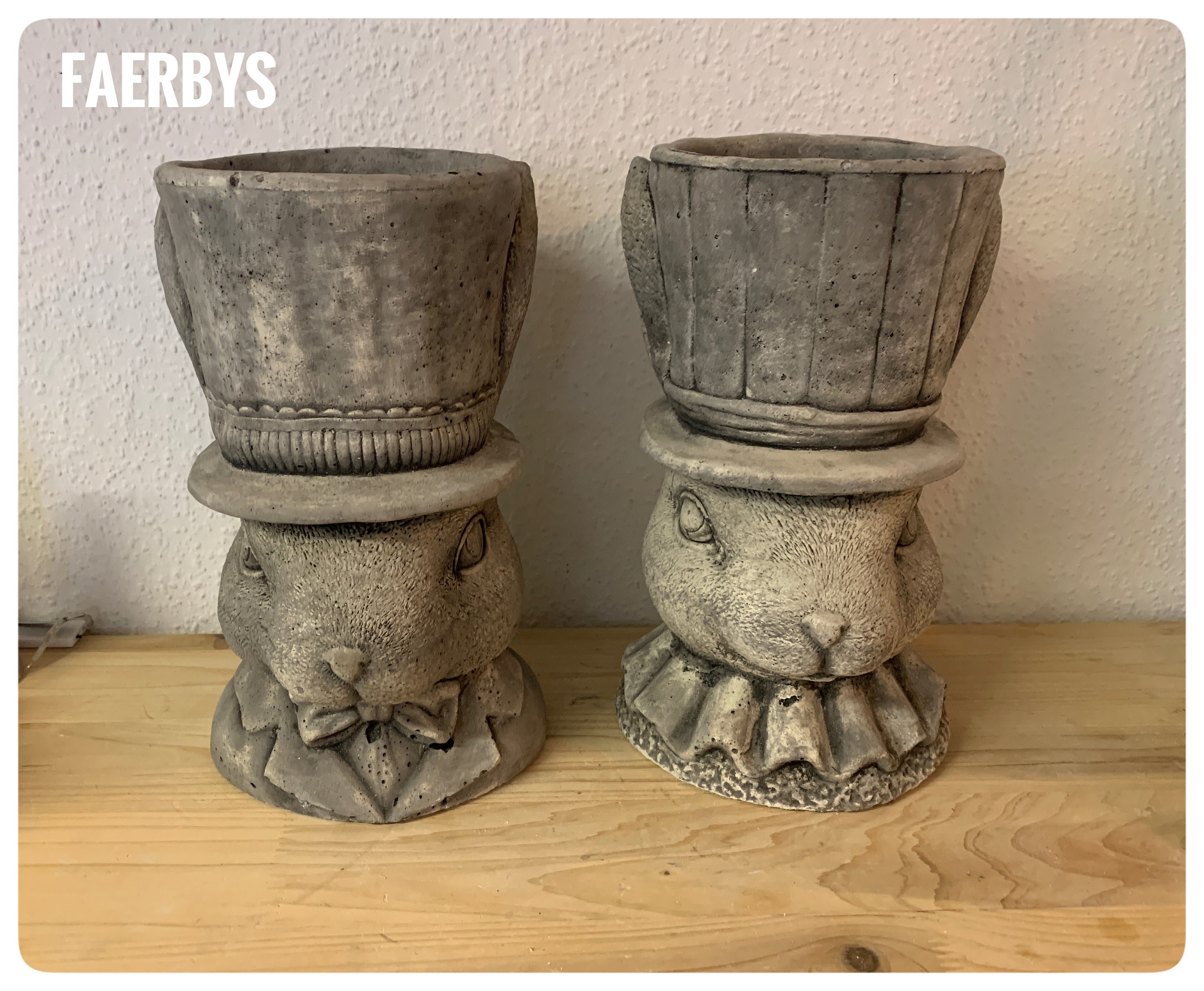 Rabbit Planters Kl alice in Wonderland Concret | Etsy